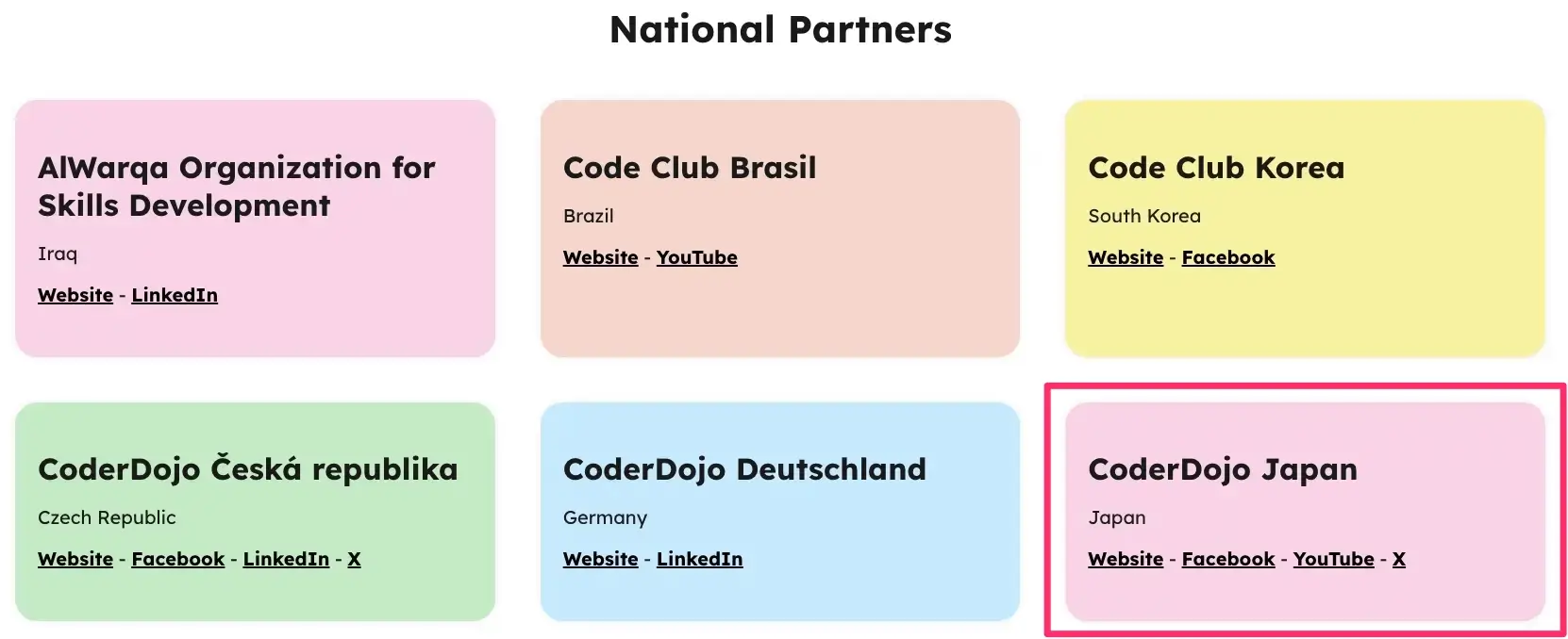 National Partners (一部)